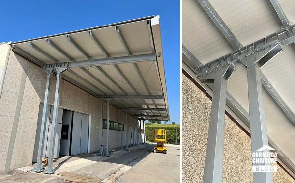 Tettoie a sbalzo autoportanti: soluzione ideale per ottimizzare spazi
